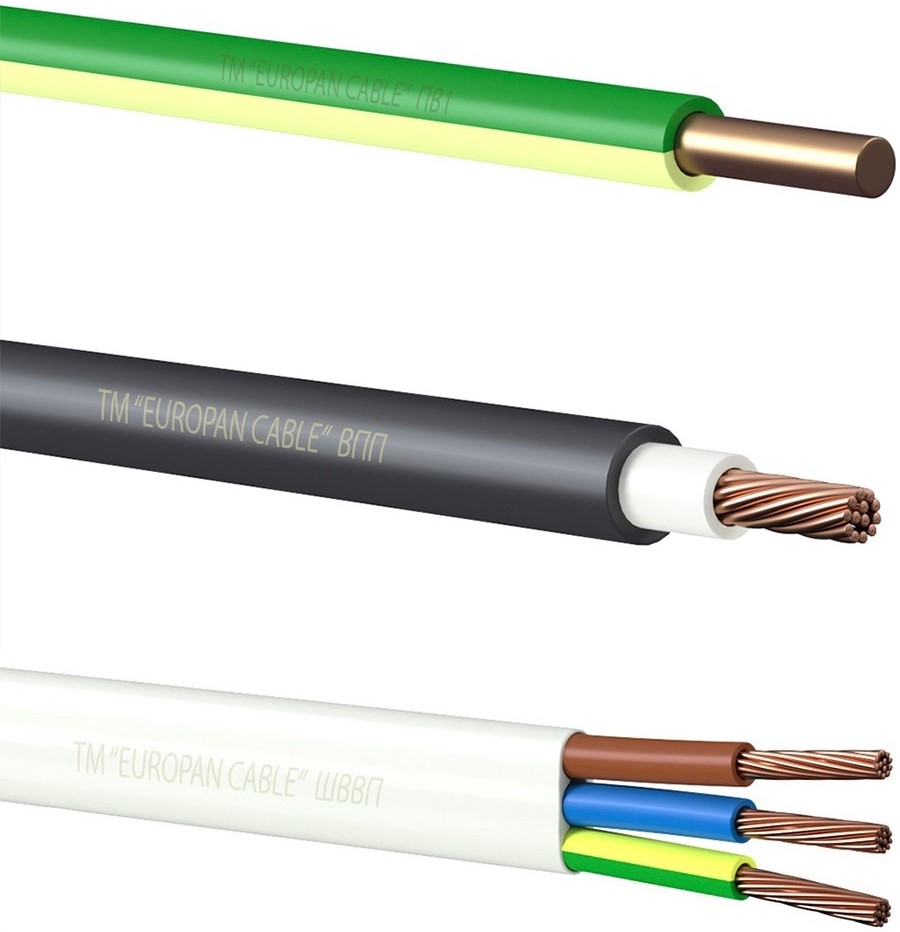 Купити провід для побутових приладів та освітлення ПВС, ПВ3, ШВВП